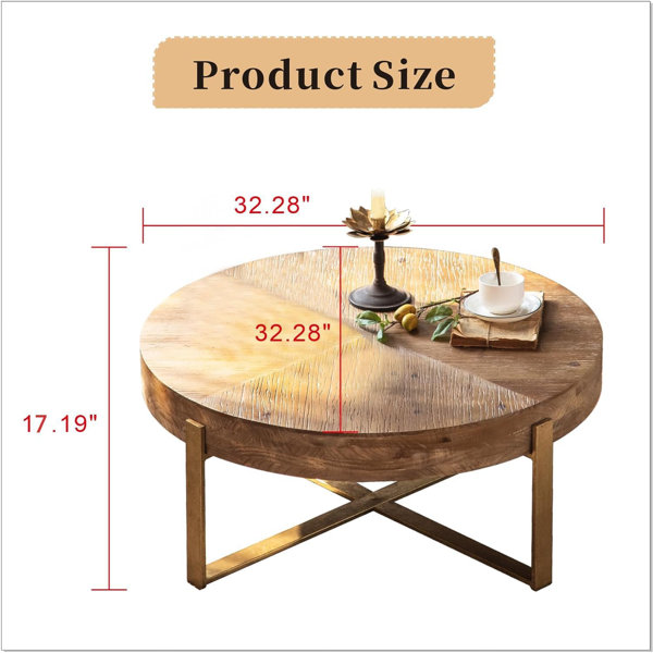 Union Rustic Johnoliver Solid Coffee Table & Reviews | Wayfair